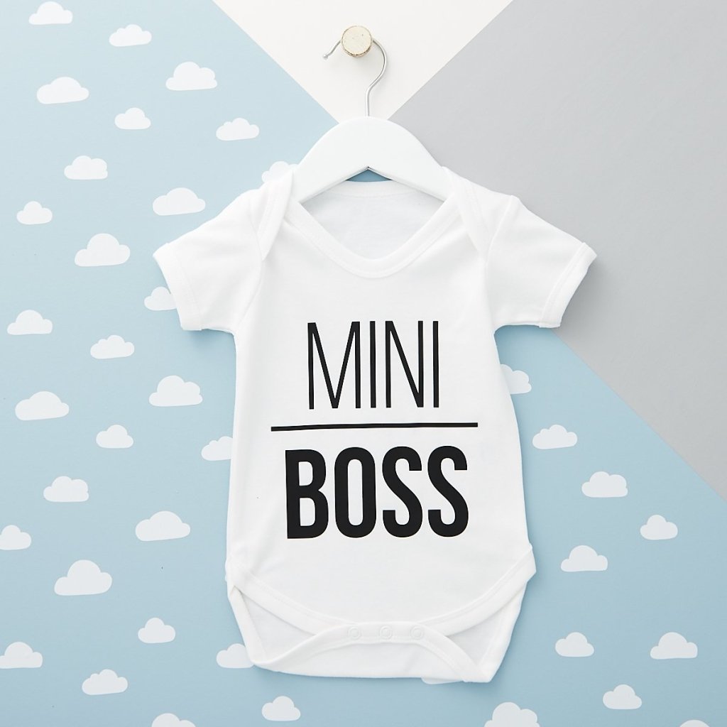 Mini Boss Baby Grow - Sunday's Daughter