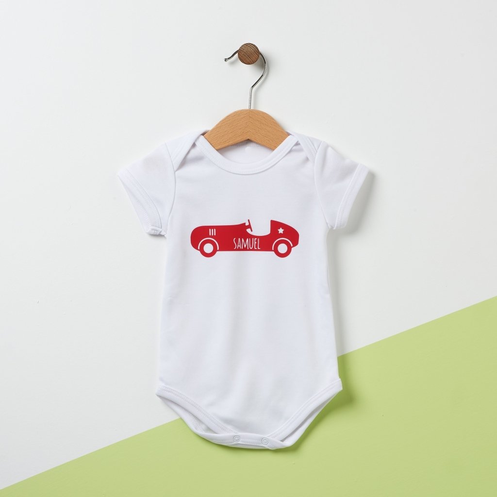 Personalised Car Baby Grow - Sunday's Daughter
